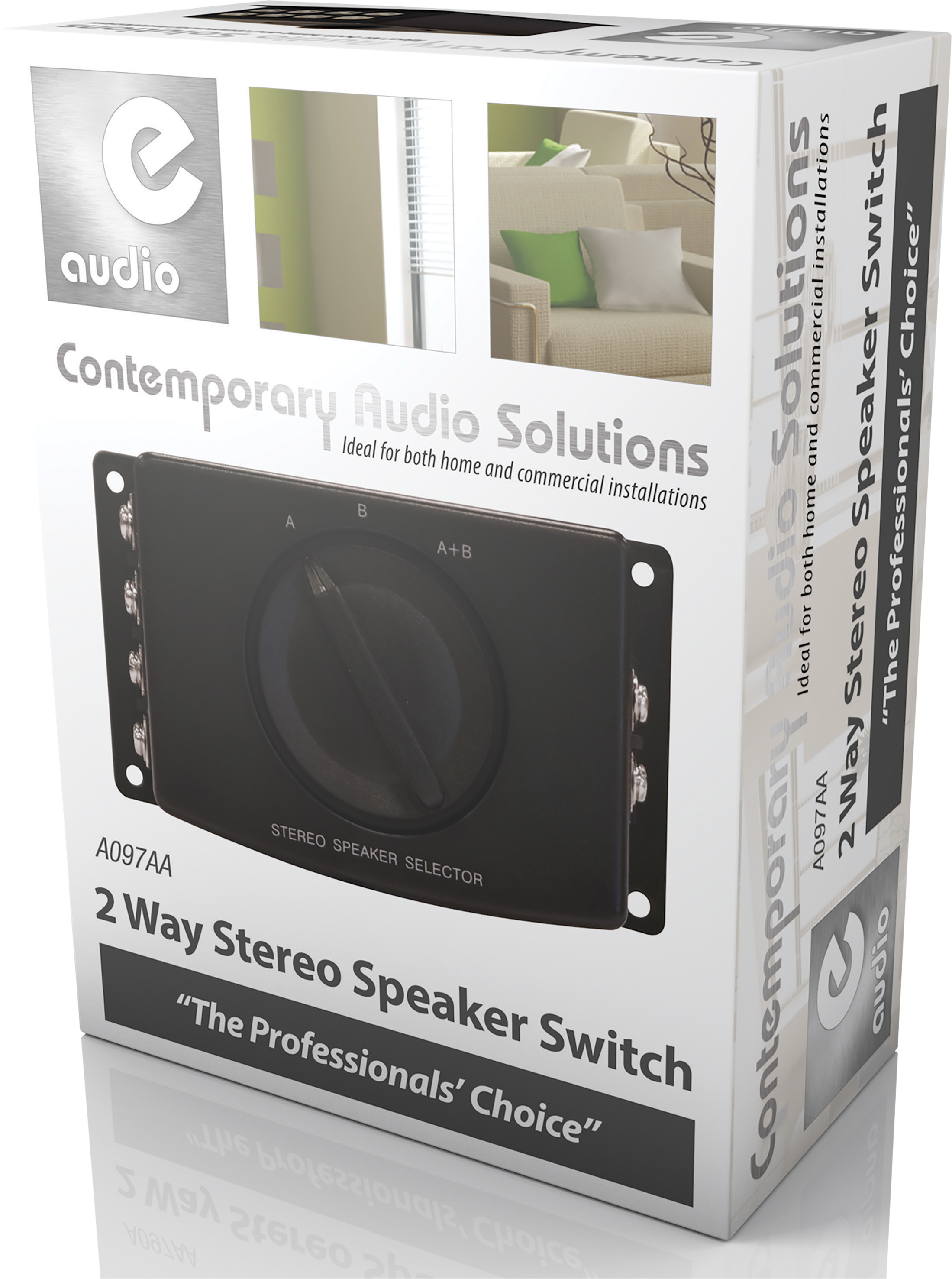 E-Audio 2 Way Stereo Speaker Switch | Electrovision