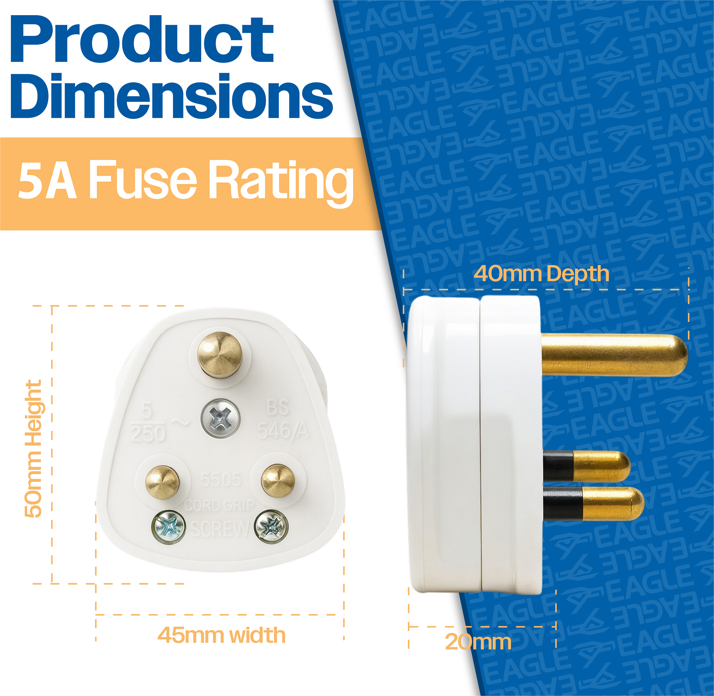 Round Pin Plug Top 5A | Electrovision