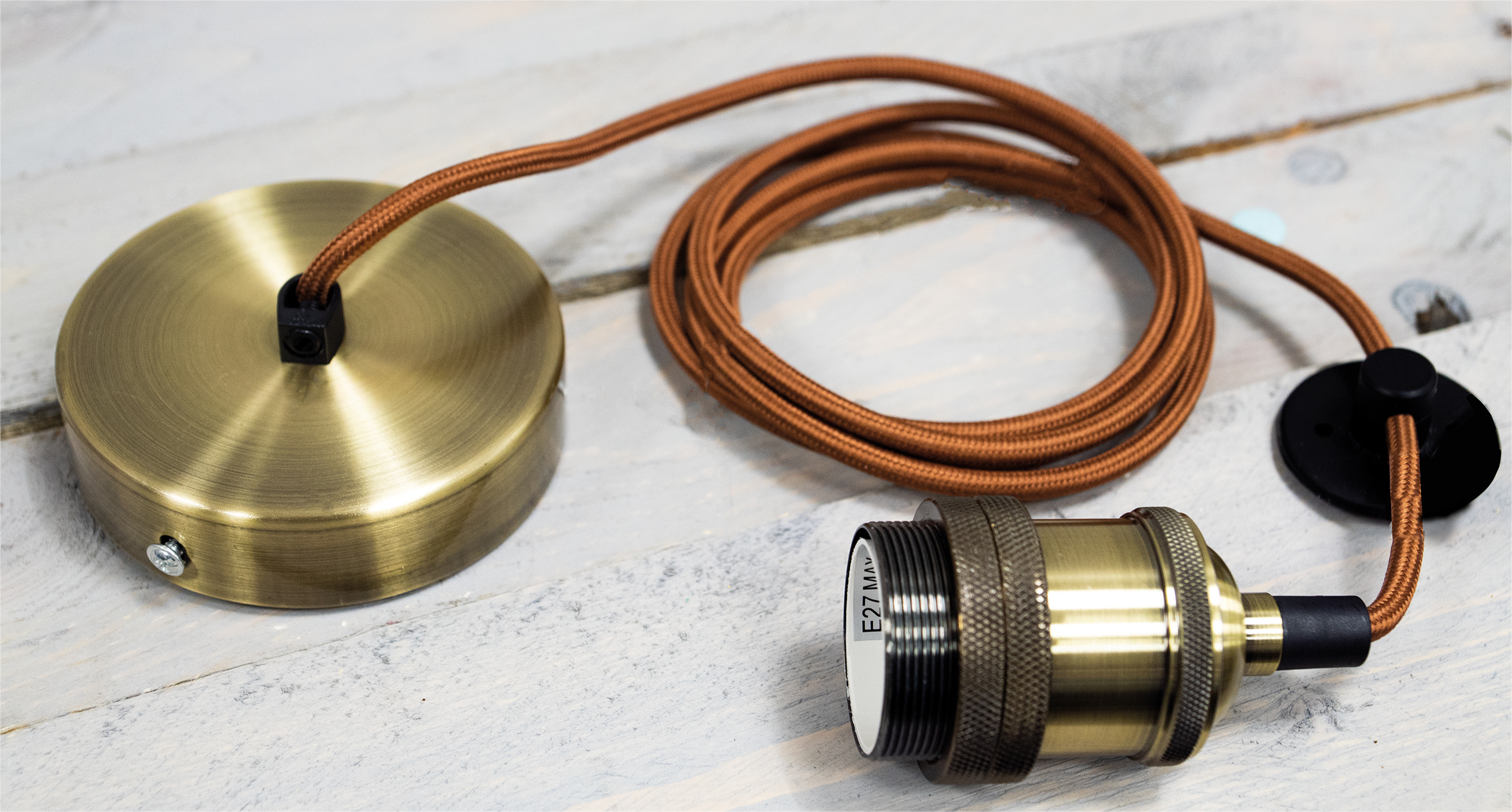 Eagle Vintage Single E27 Pendant Lamp holder 1.8M | Electrovision