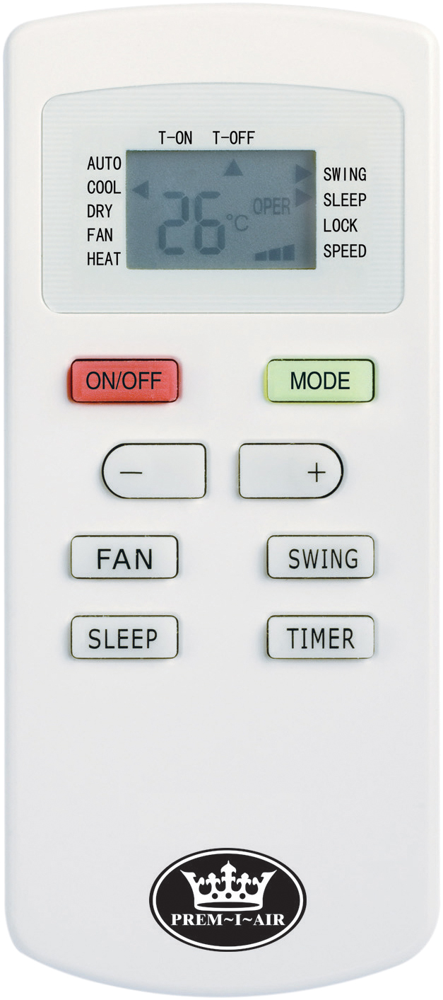 Prem-I-Air 12000 BTU DC Inverter Window Air Conditioner with Remote ...