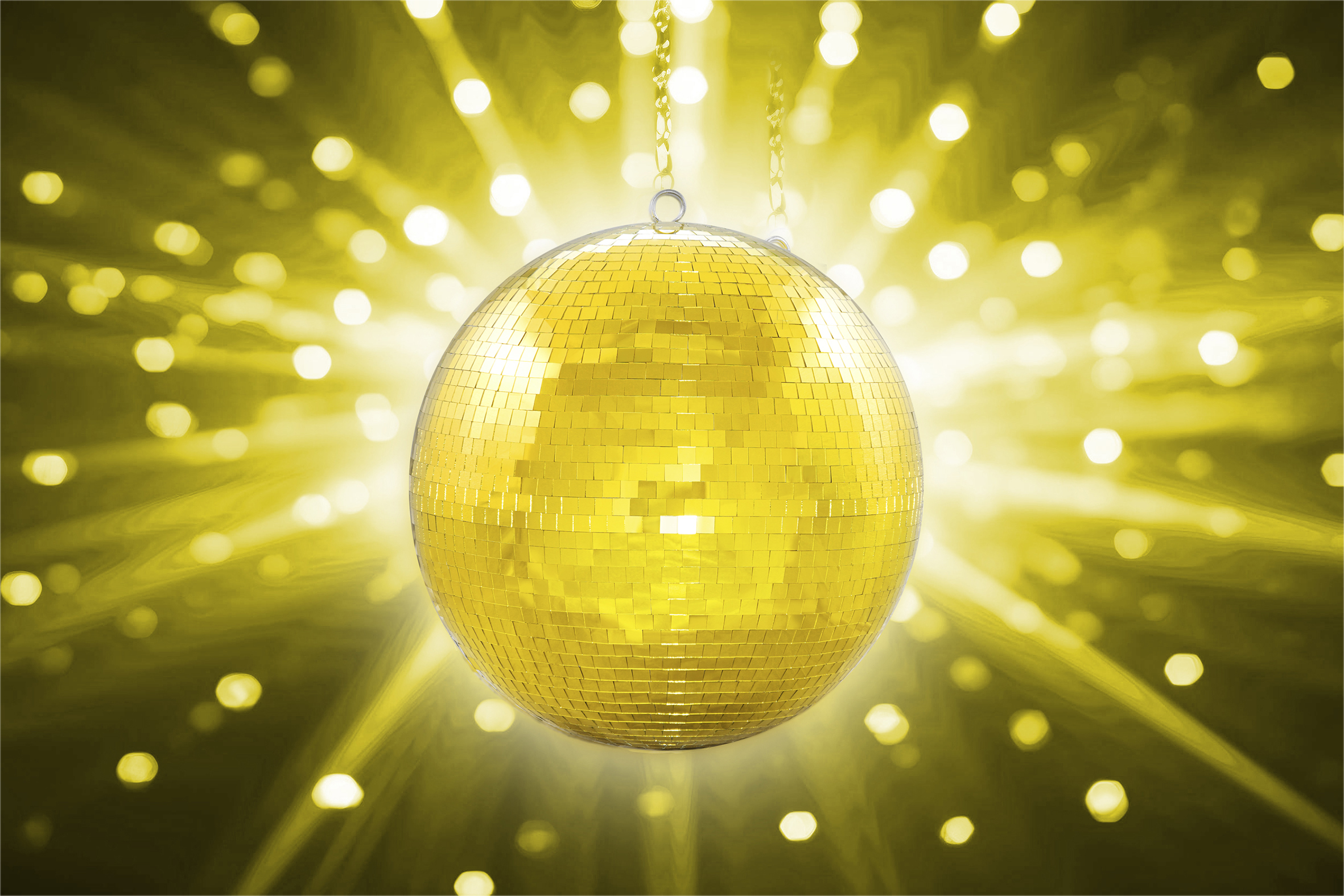 FX Lab Gold Mirror Ball with Dual Hanging Points | Electrovision