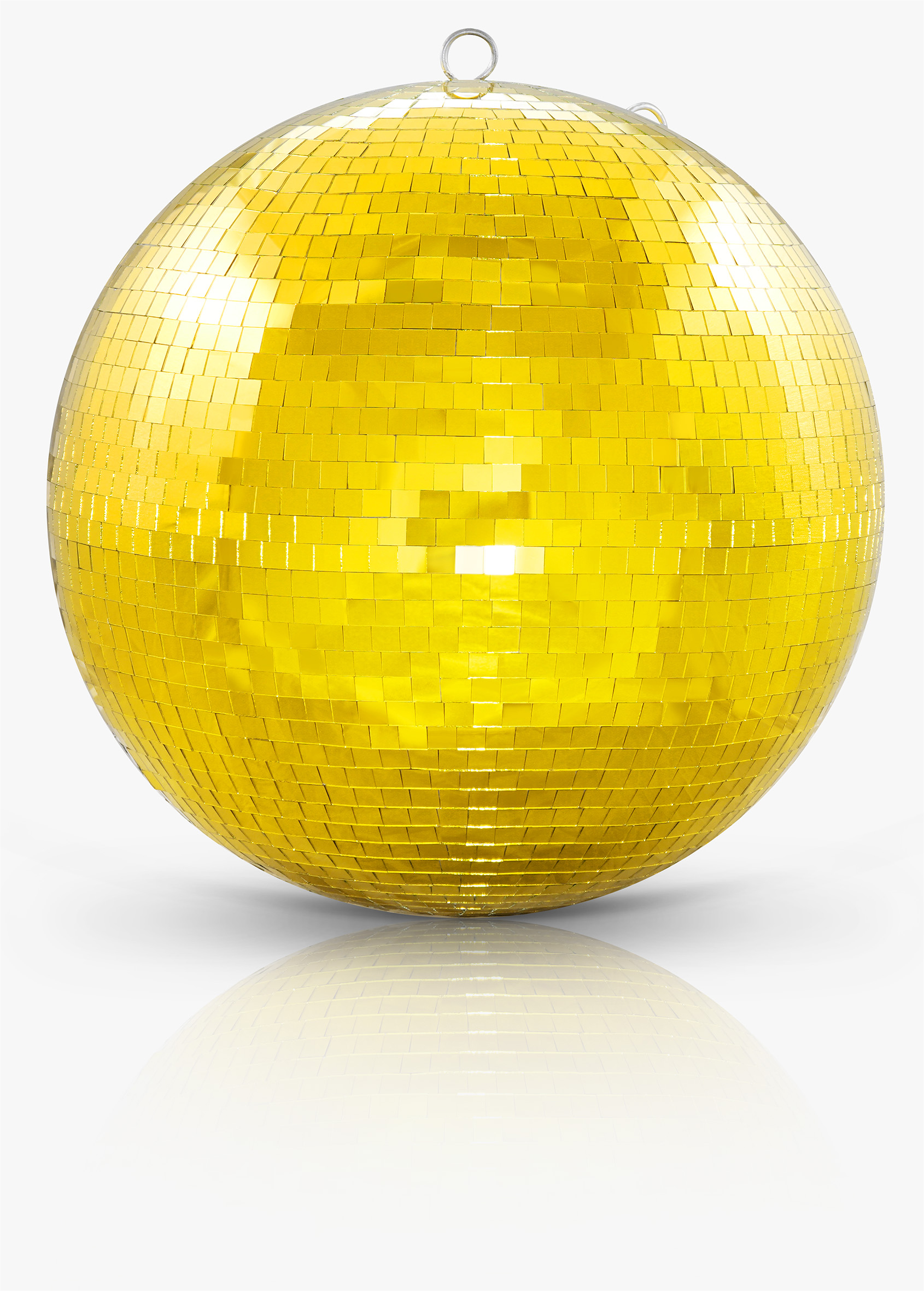 FX Lab Gold Mirror Ball with Dual Hanging Points | Electrovision