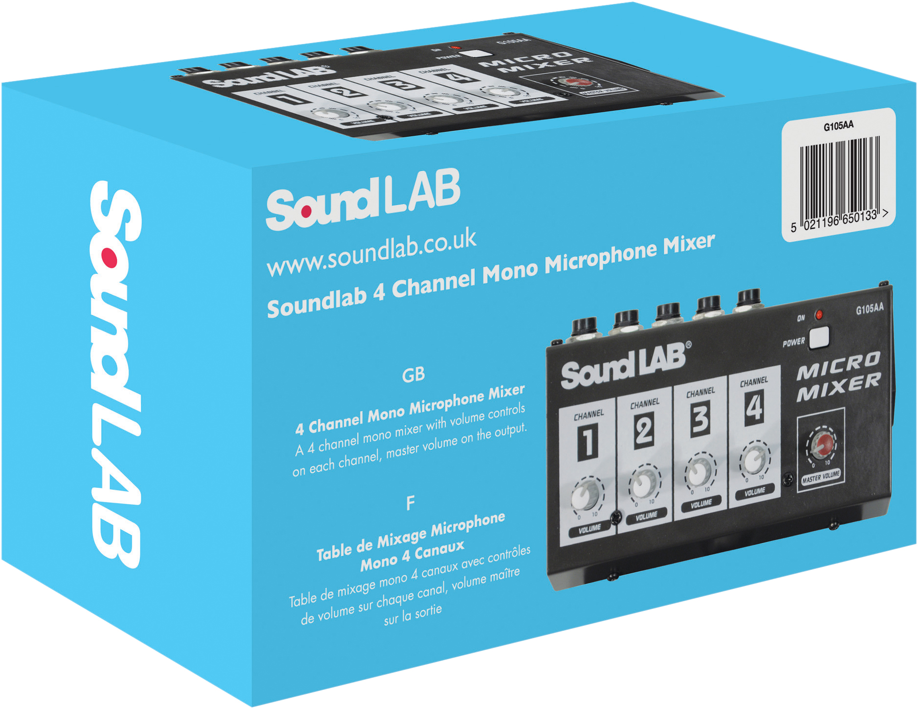 Soundlab 4 Channel Mono Mixer | Electrovision