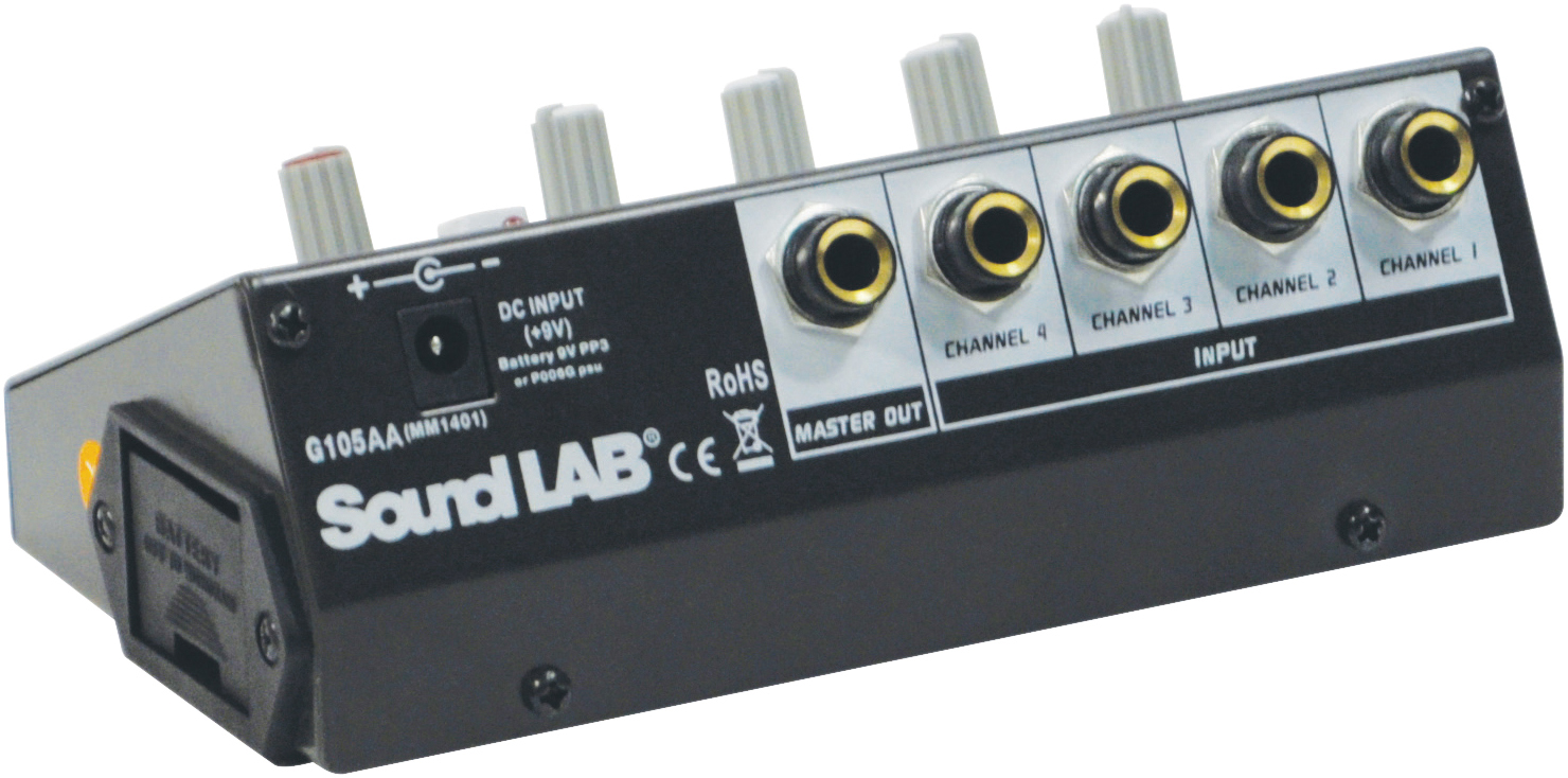 Soundlab 4 Channel Mono Mixer | Electrovision