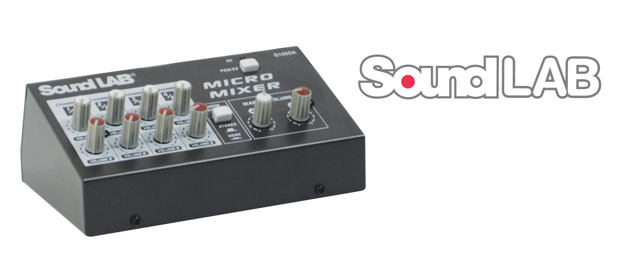 Soundlab 4 Channel Stereo Microphone Mixer | Electrovision