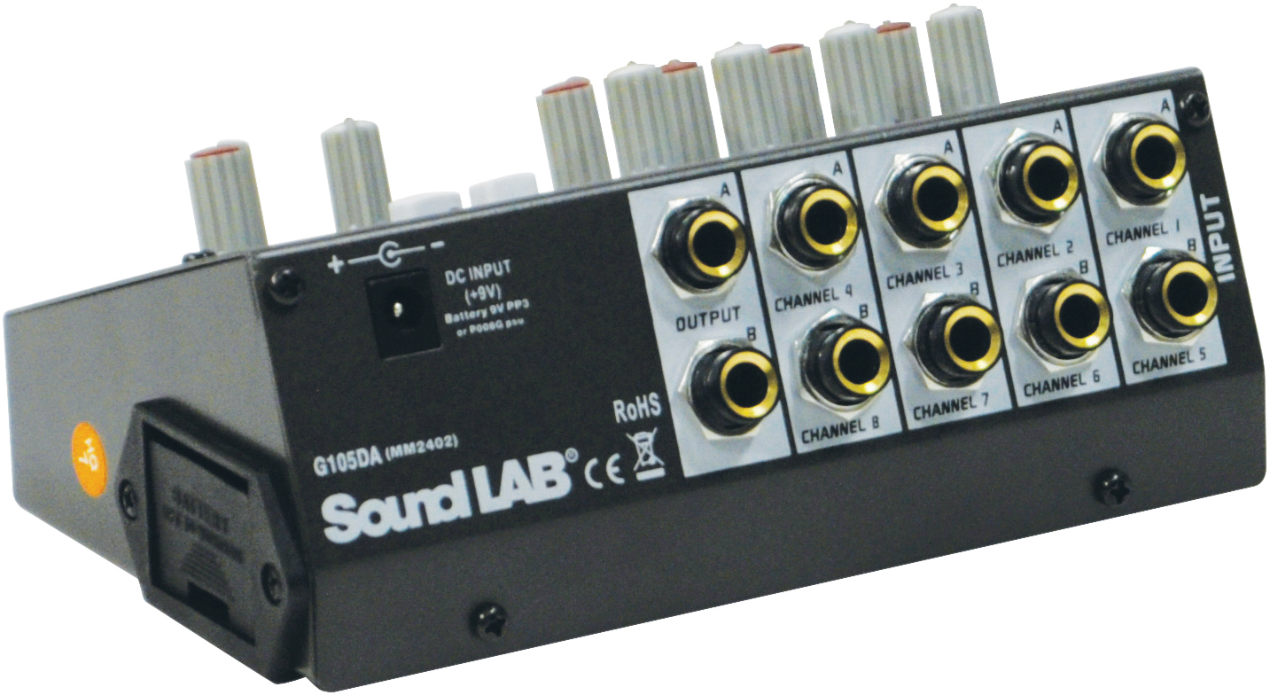 Soundlab 4 Channel Stereo Microphone Mixer | Electrovision
