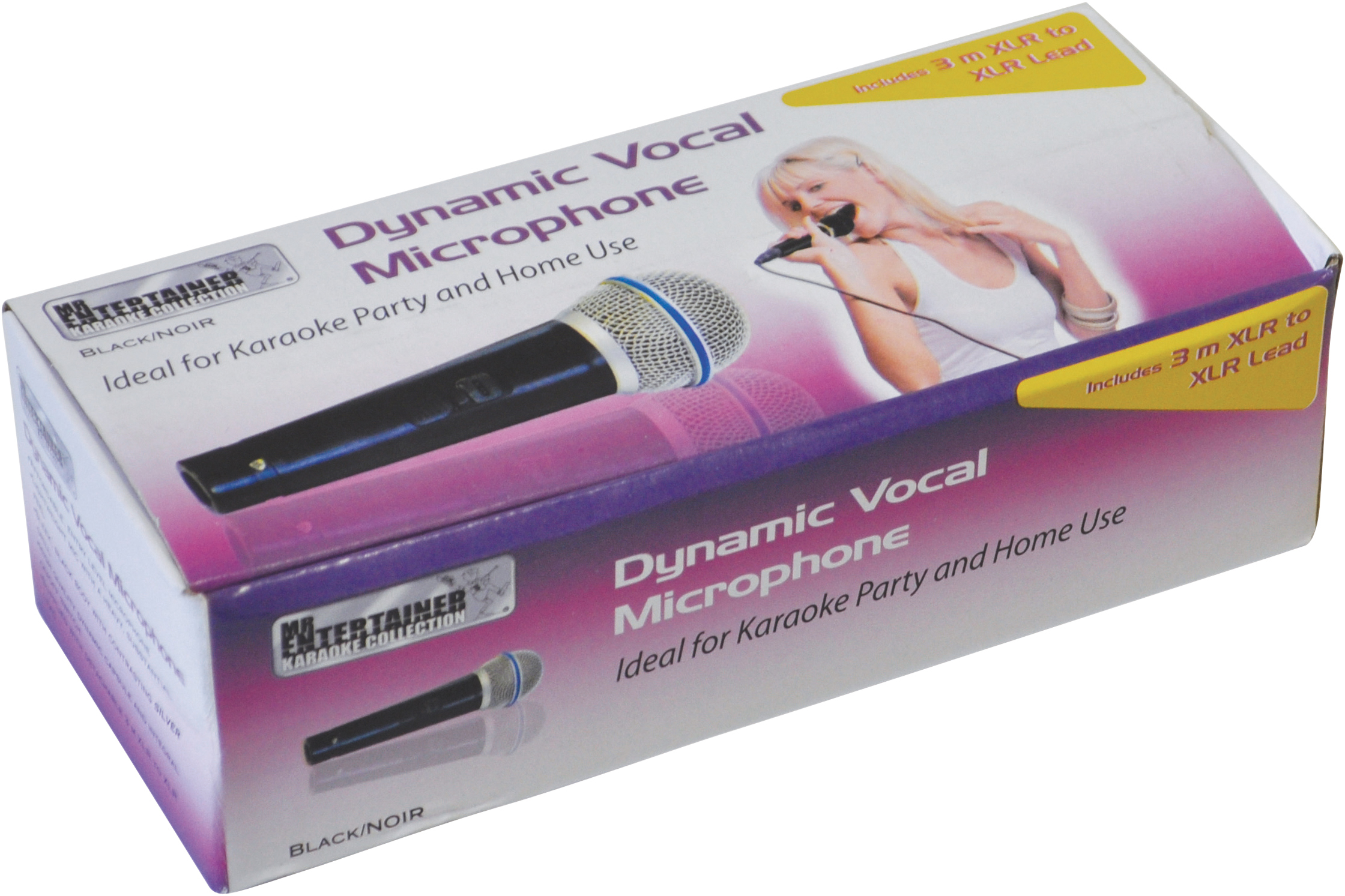 Mr Entertainer Dynamic Handheld Karaoke Microphone With Lead 600 Ohm ...