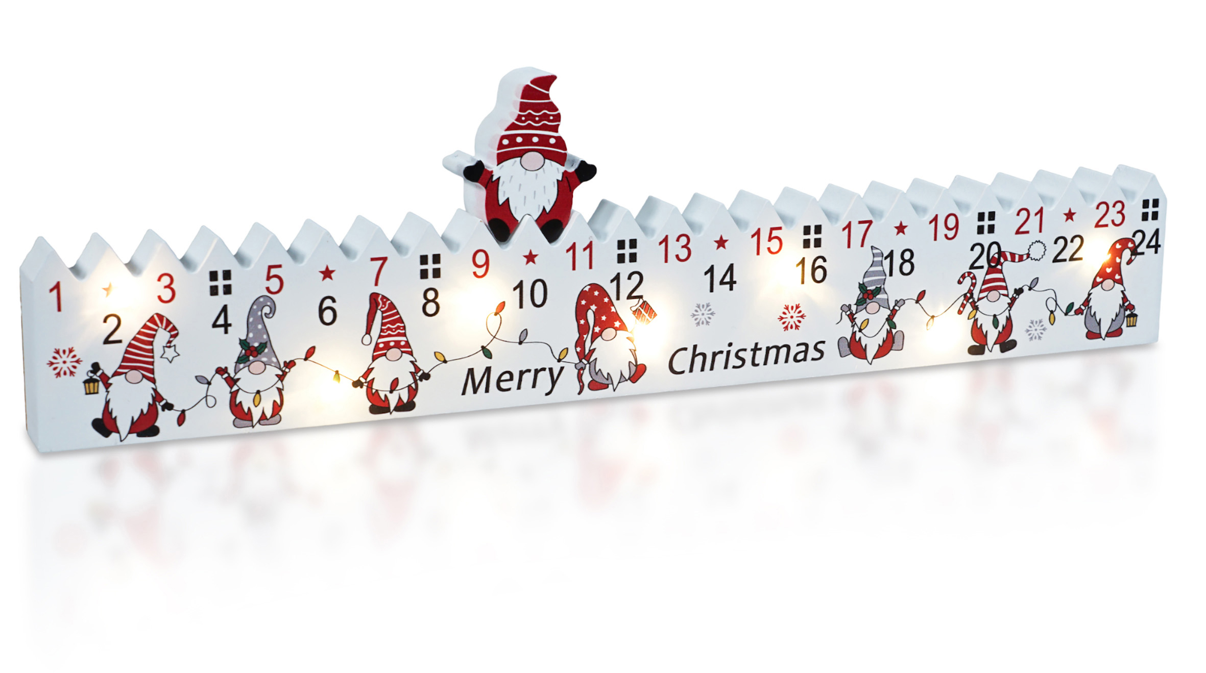 Xmas Haus Festive Light Up LED Wood Advent Calendar | Electrovision