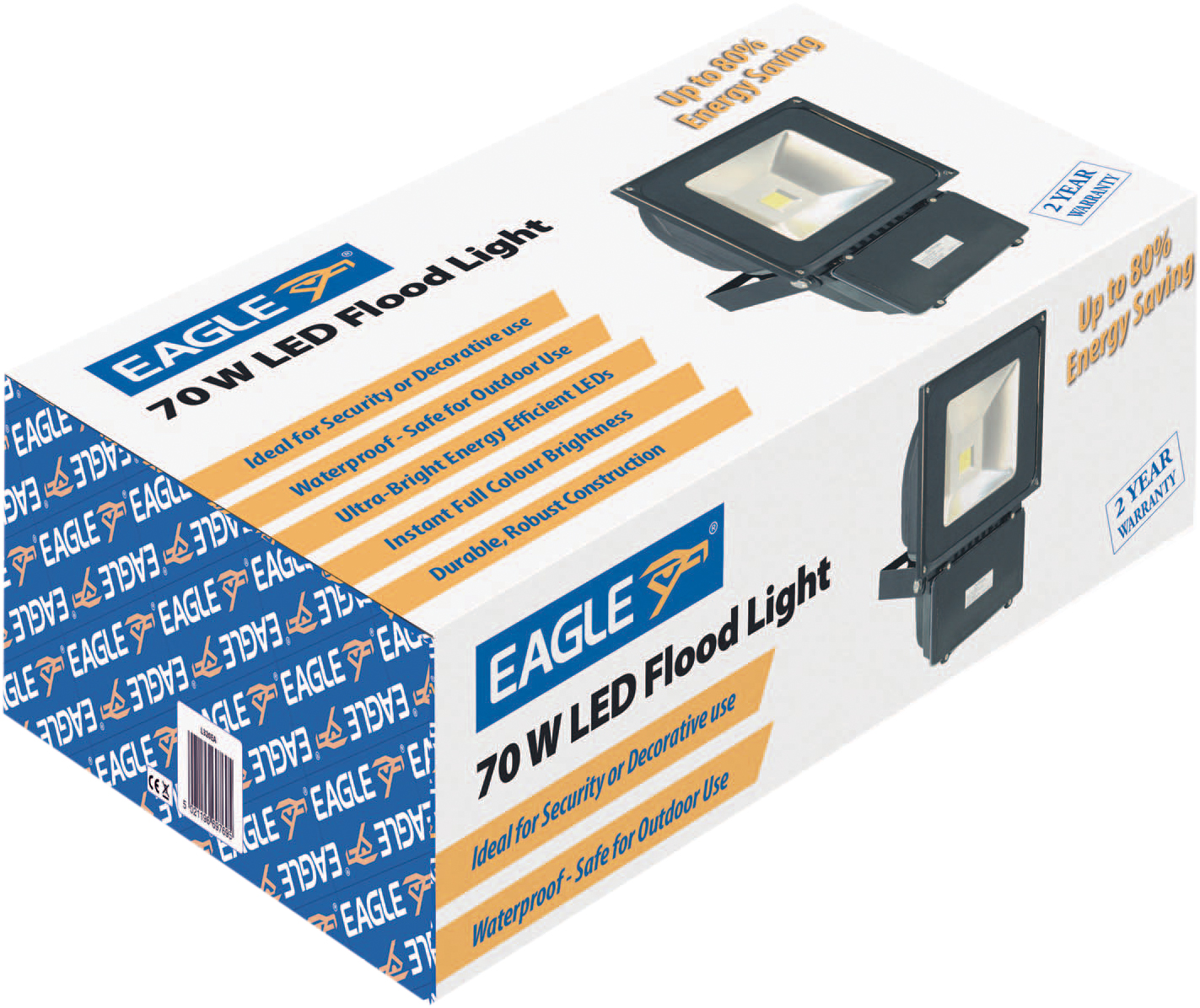 Eagle Waterproof IP65 Black Flood Lights | Aidapt