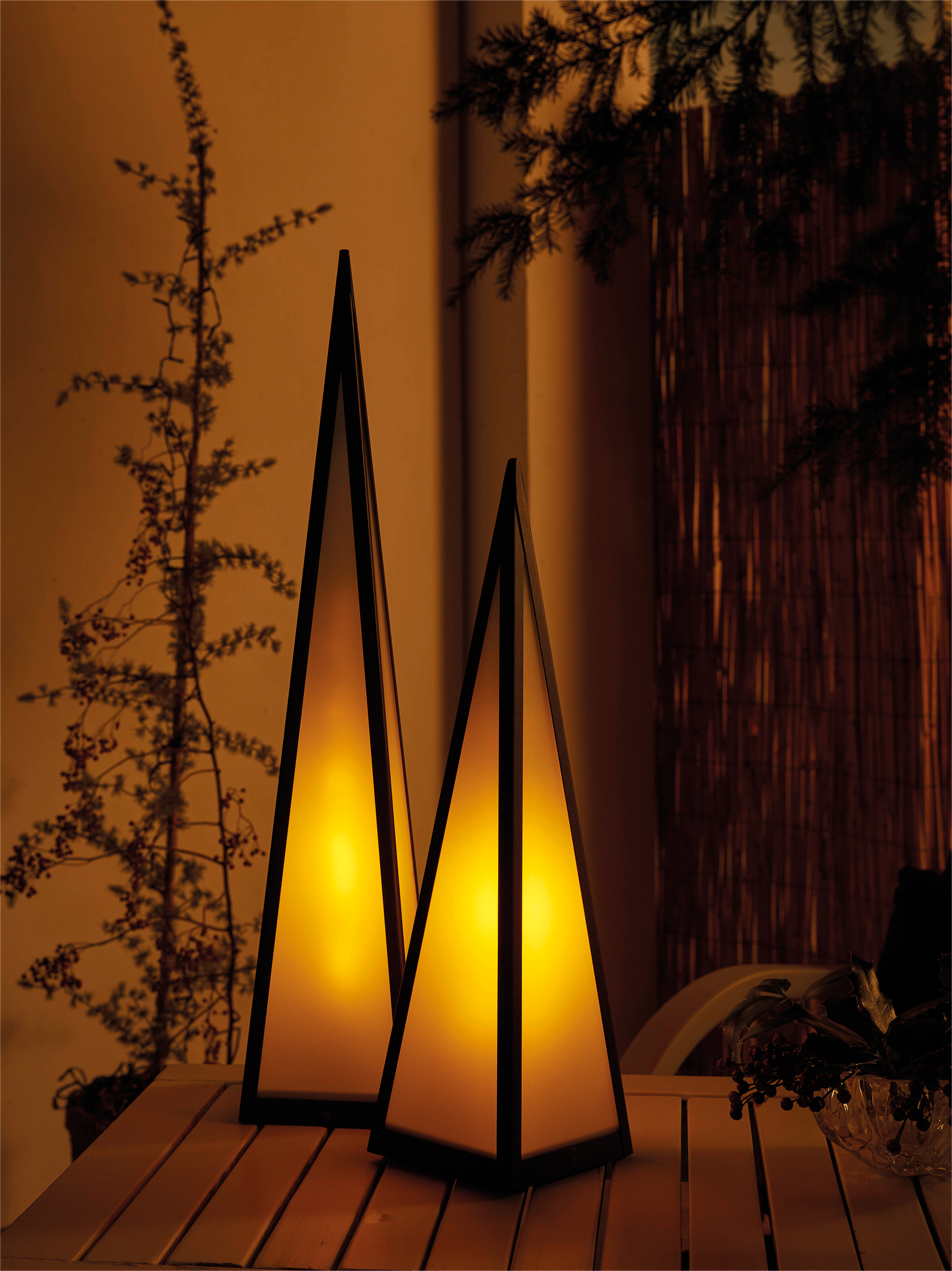 Luxform Lighting Battery Powered Pyramid Lamp | Electrovision