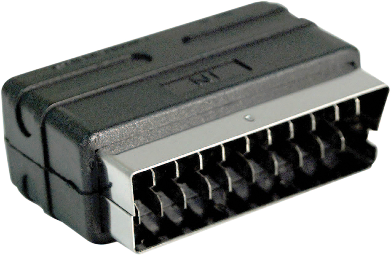 Scart Plug to 3 Phono Sockets Adaptor (Audio Video In) | Electrovision