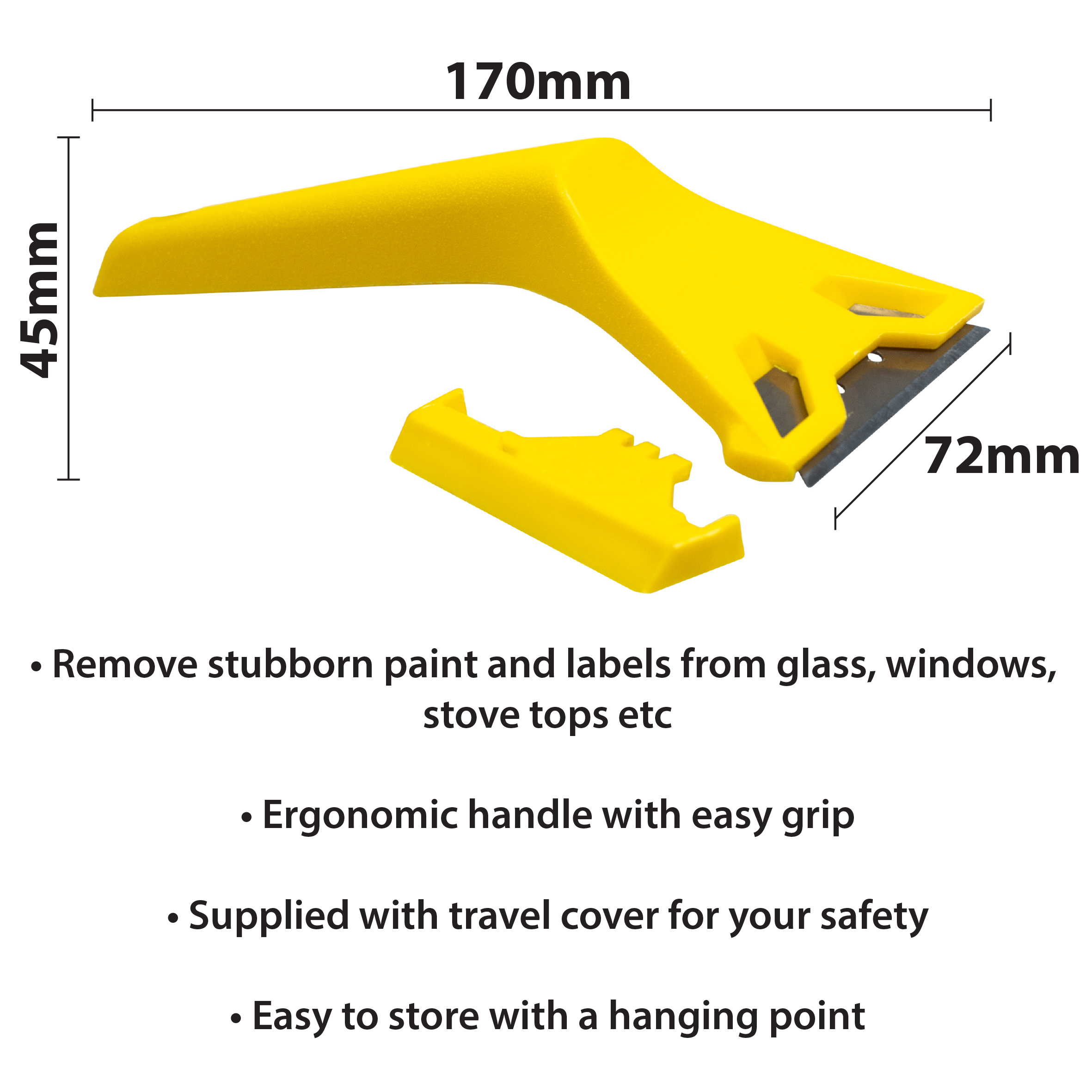 Tool Lab Window and Tile Scrapper Tool With 50mm Blade | Electrovision