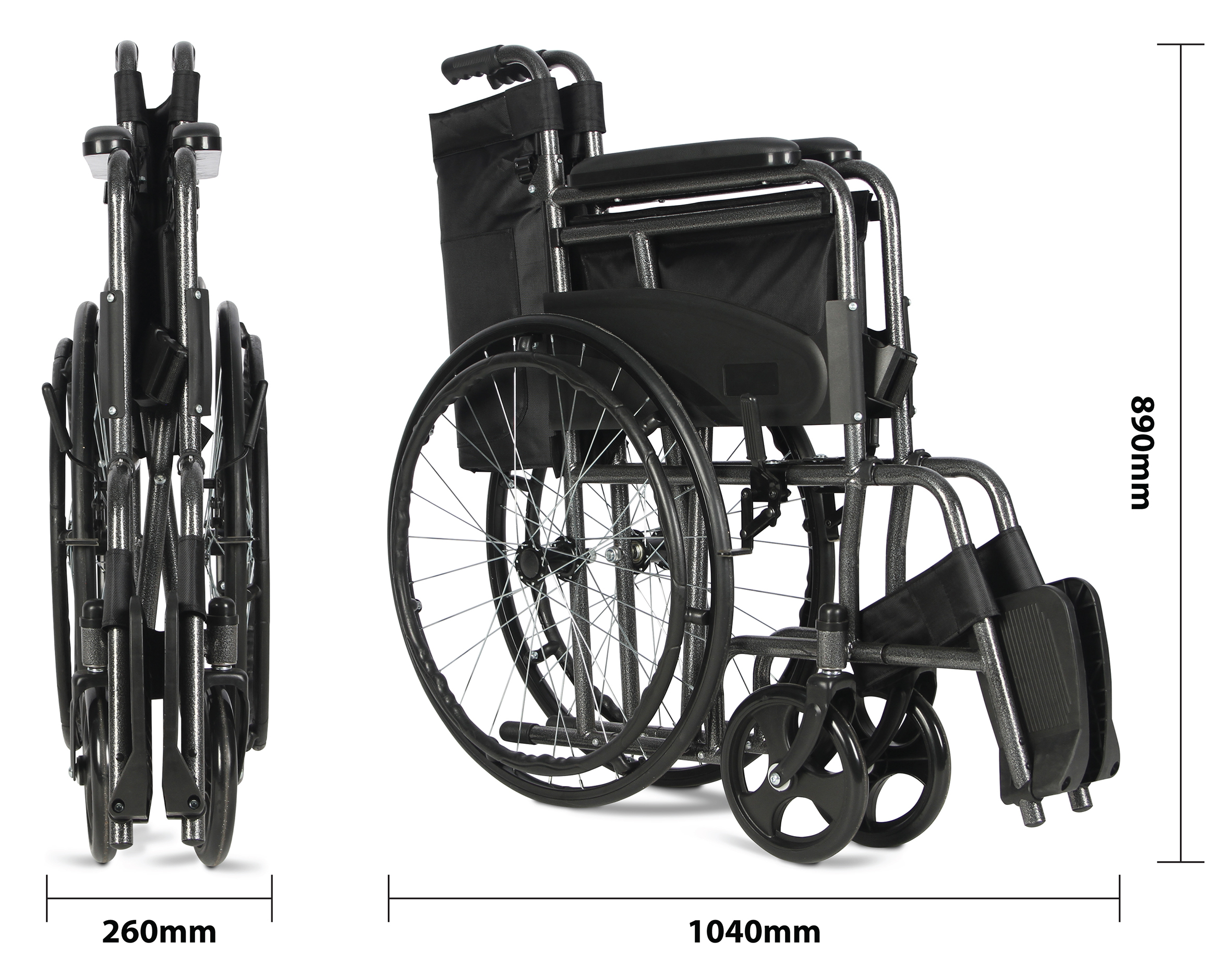 Deluxe Self-Propelled Transit Chair | Aidapt