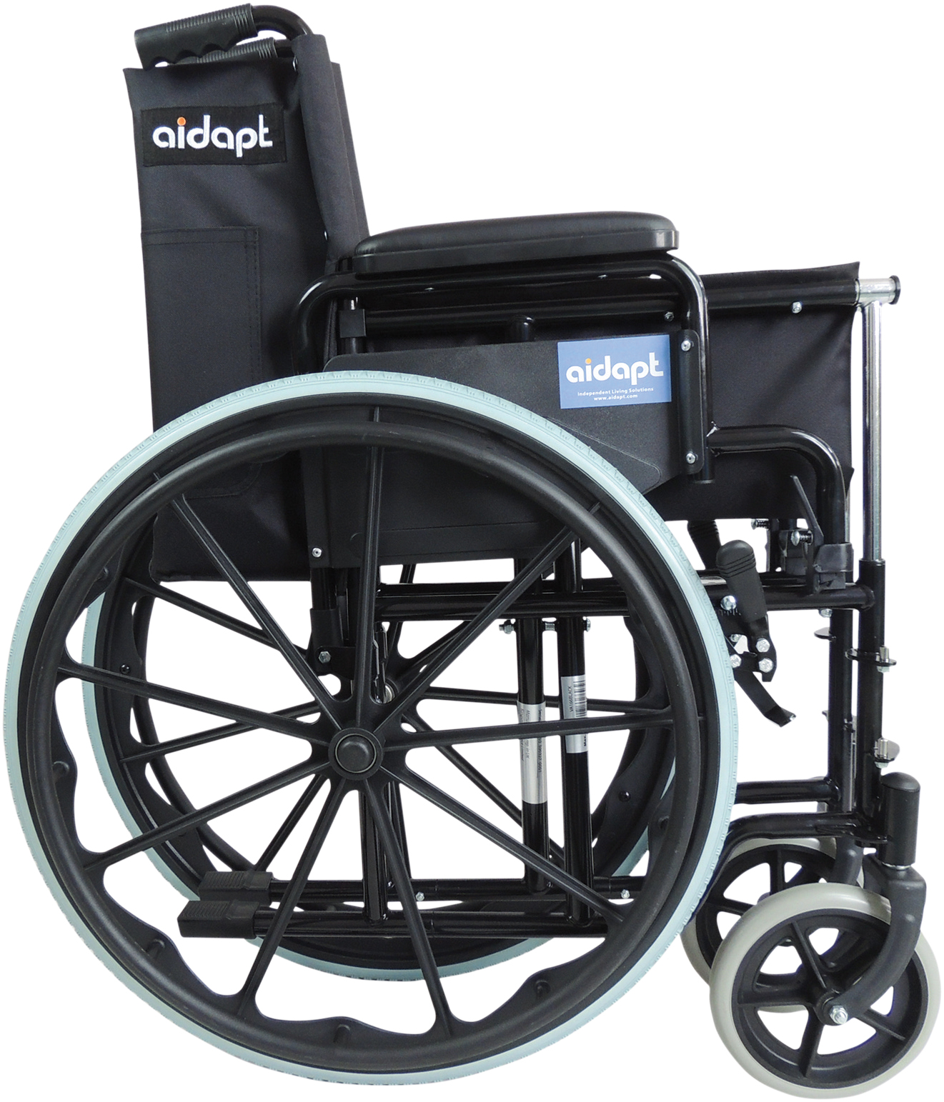 Aidapt Self Propelled Steel Transit Chair | Aidapt