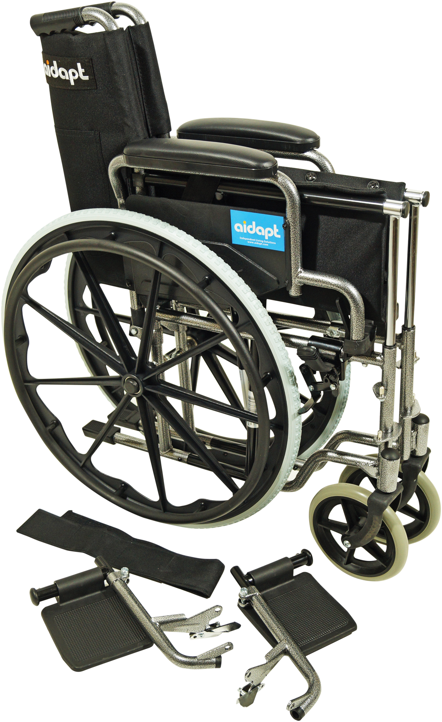 Aidapt Self Propelled Steel Transit Chair | Aidapt