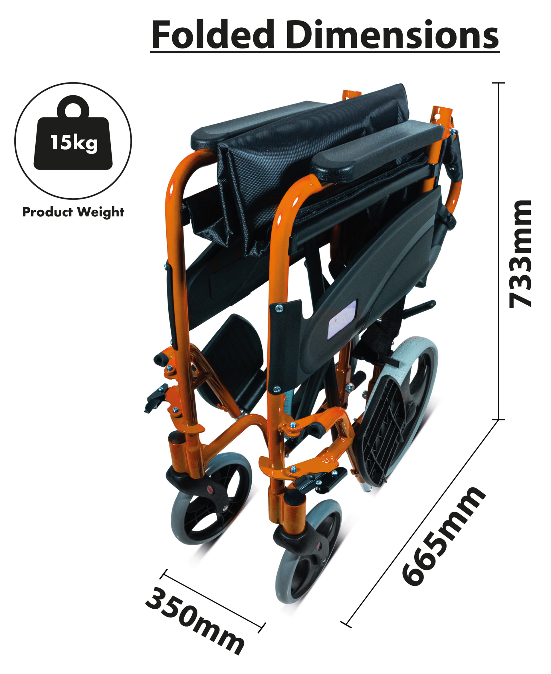 Compact Transport Aluminium Wheelchair | Aidapt