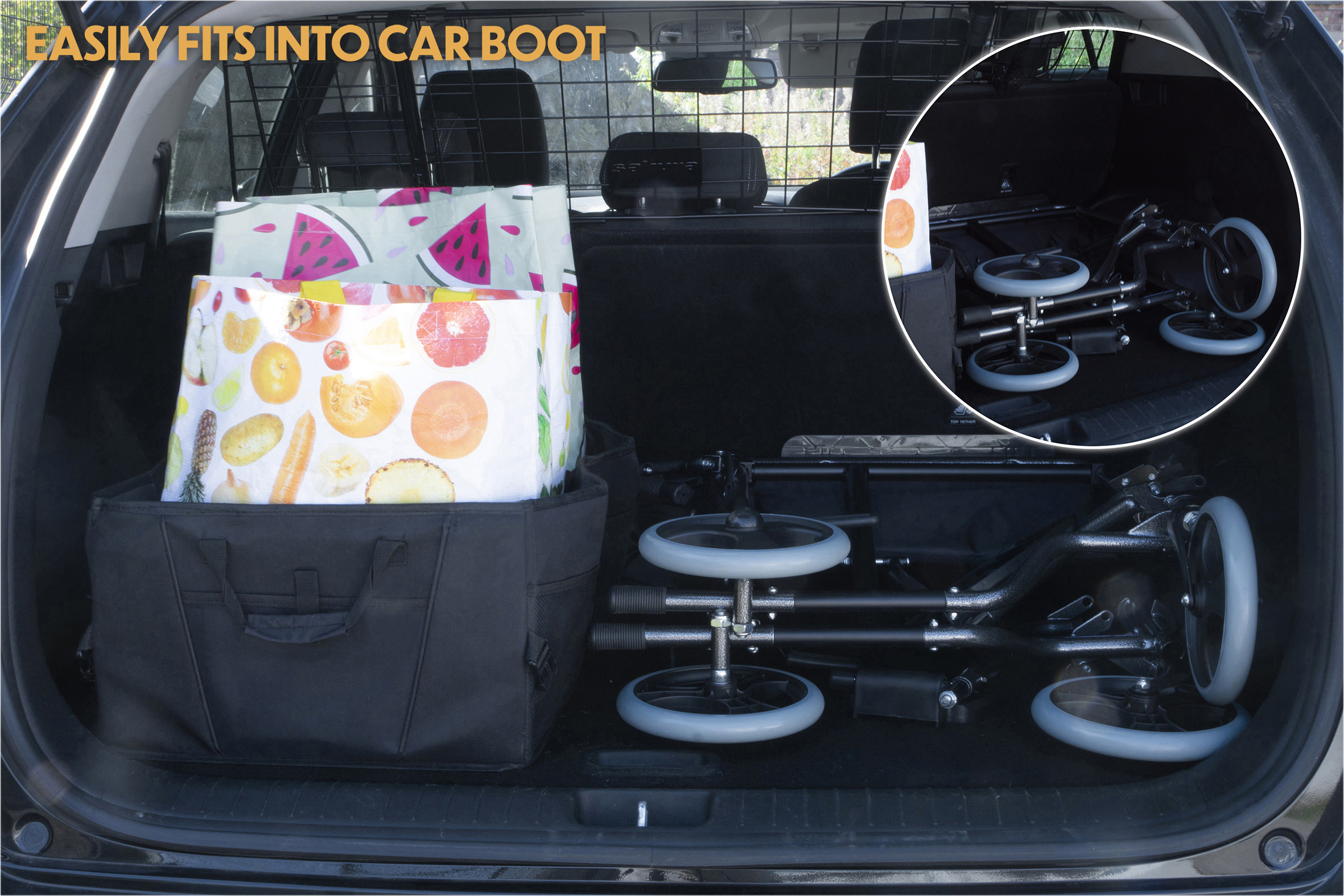 Aidapt Steel Compact Transit Chair | Aidapt