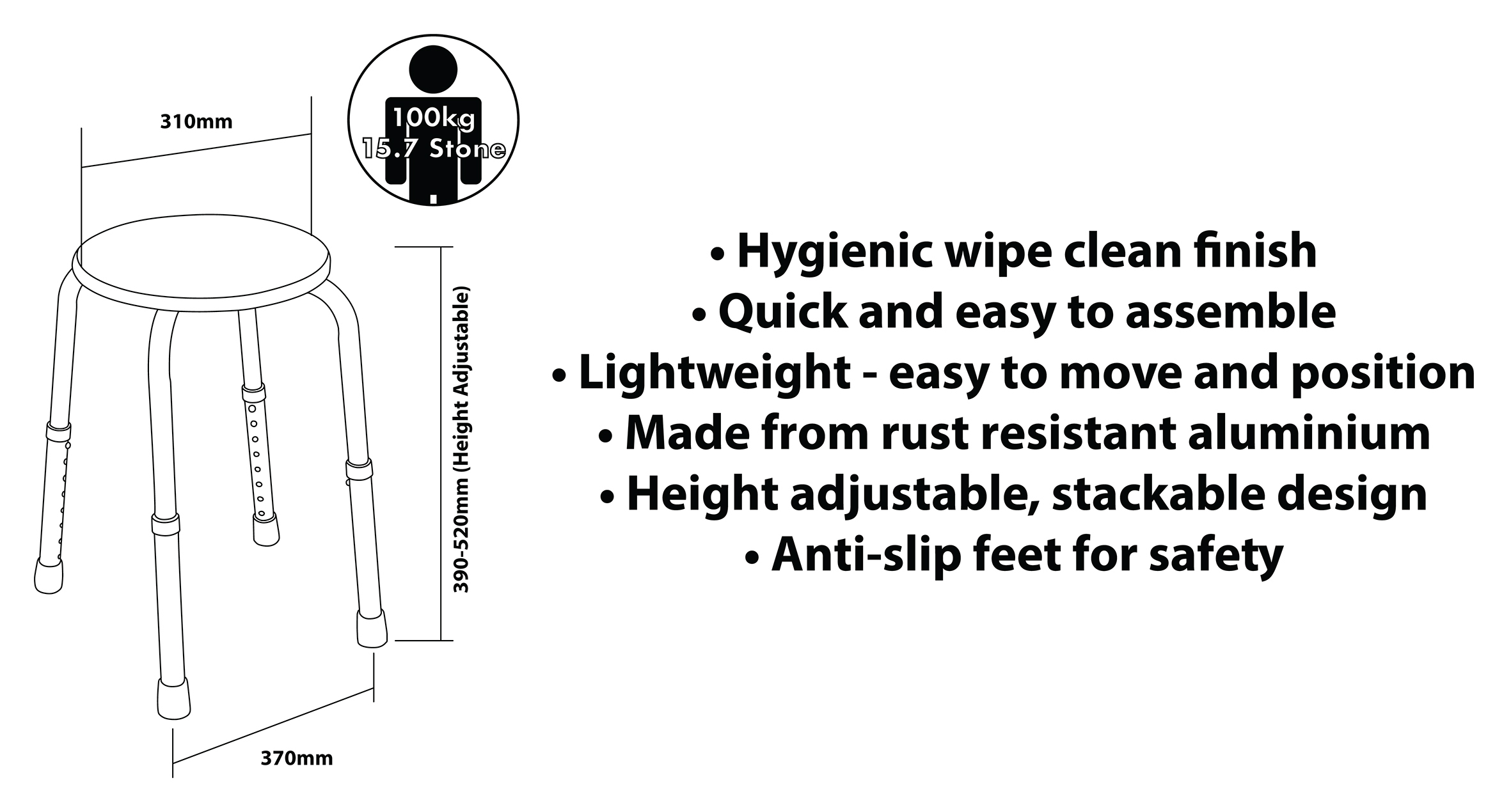 Multi-Purpose Adjustable Stool | Aidapt