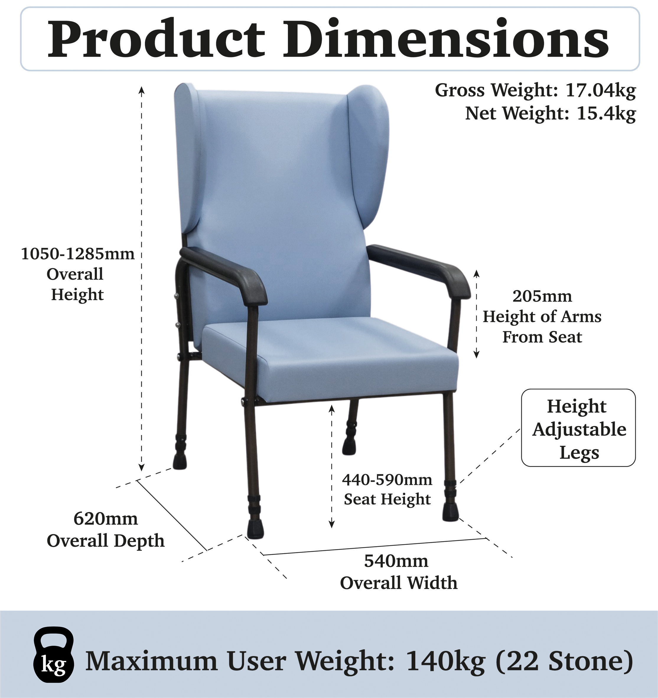 Flat Pack Chelsfield Chair | Aidapt