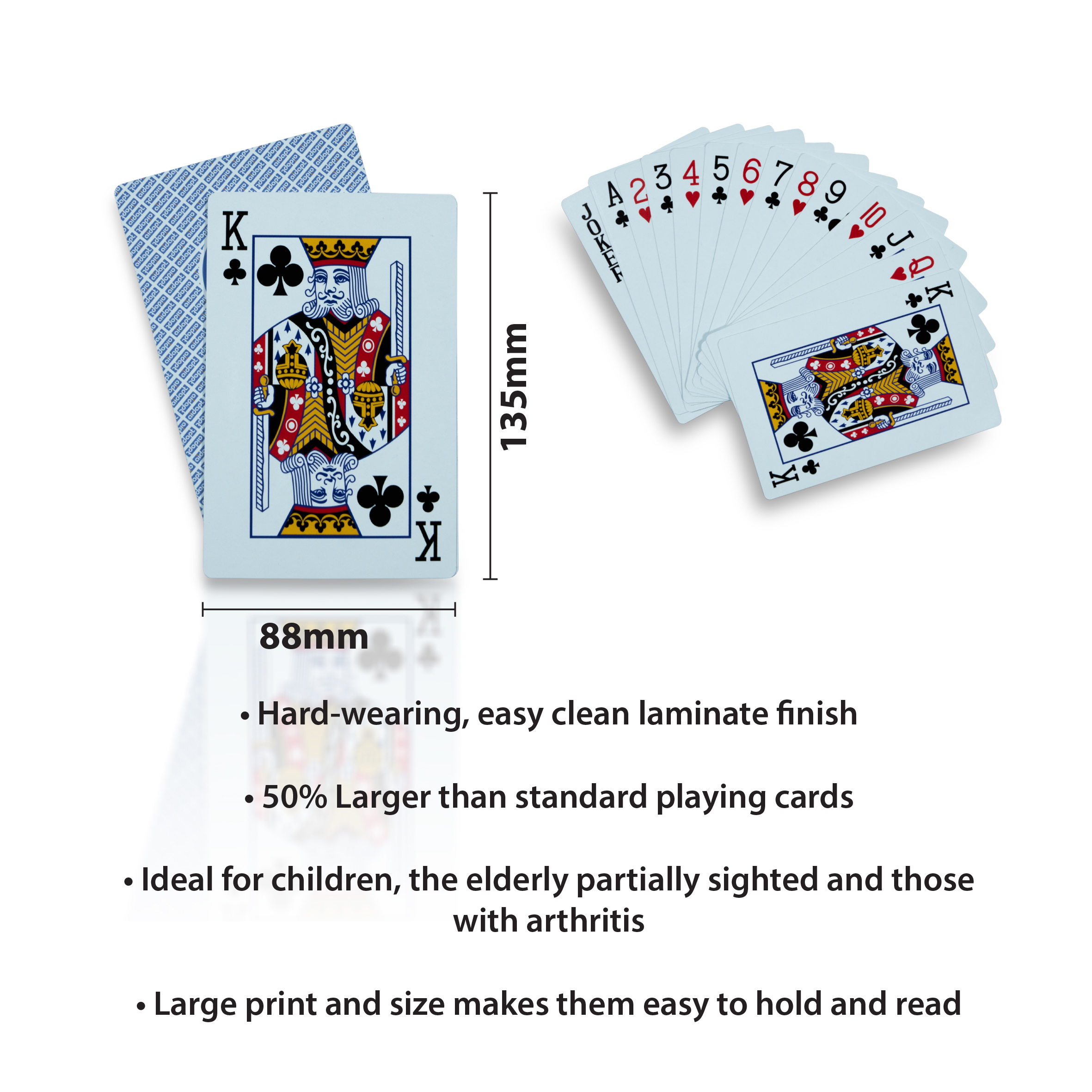 Jumbo Playing Cards | Aidapt