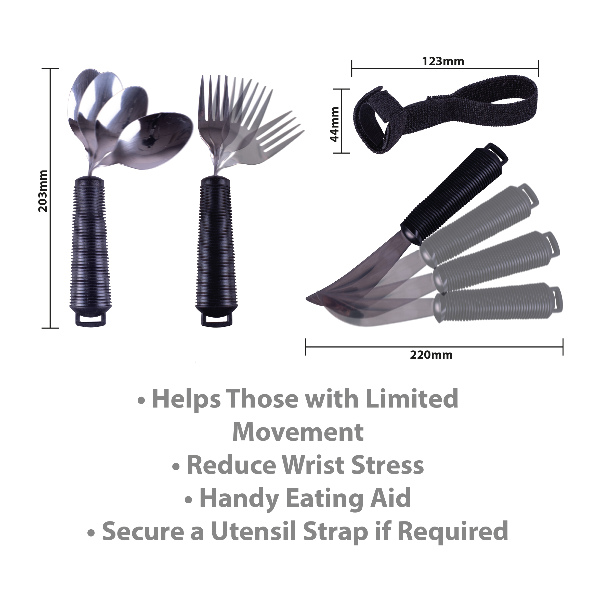 Bendable Cutlery Set (6 piece) | Aidapt