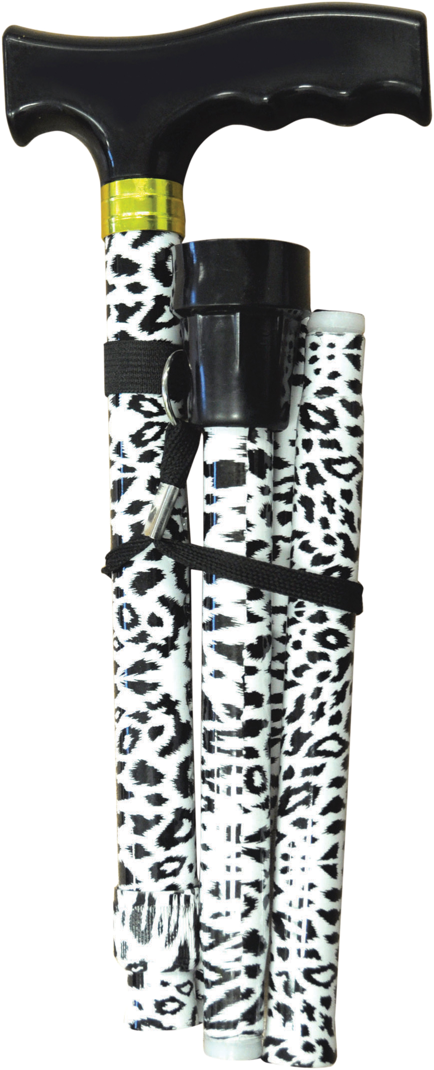 Folding Extendable plastic handled patterned walking stick | Aidapt