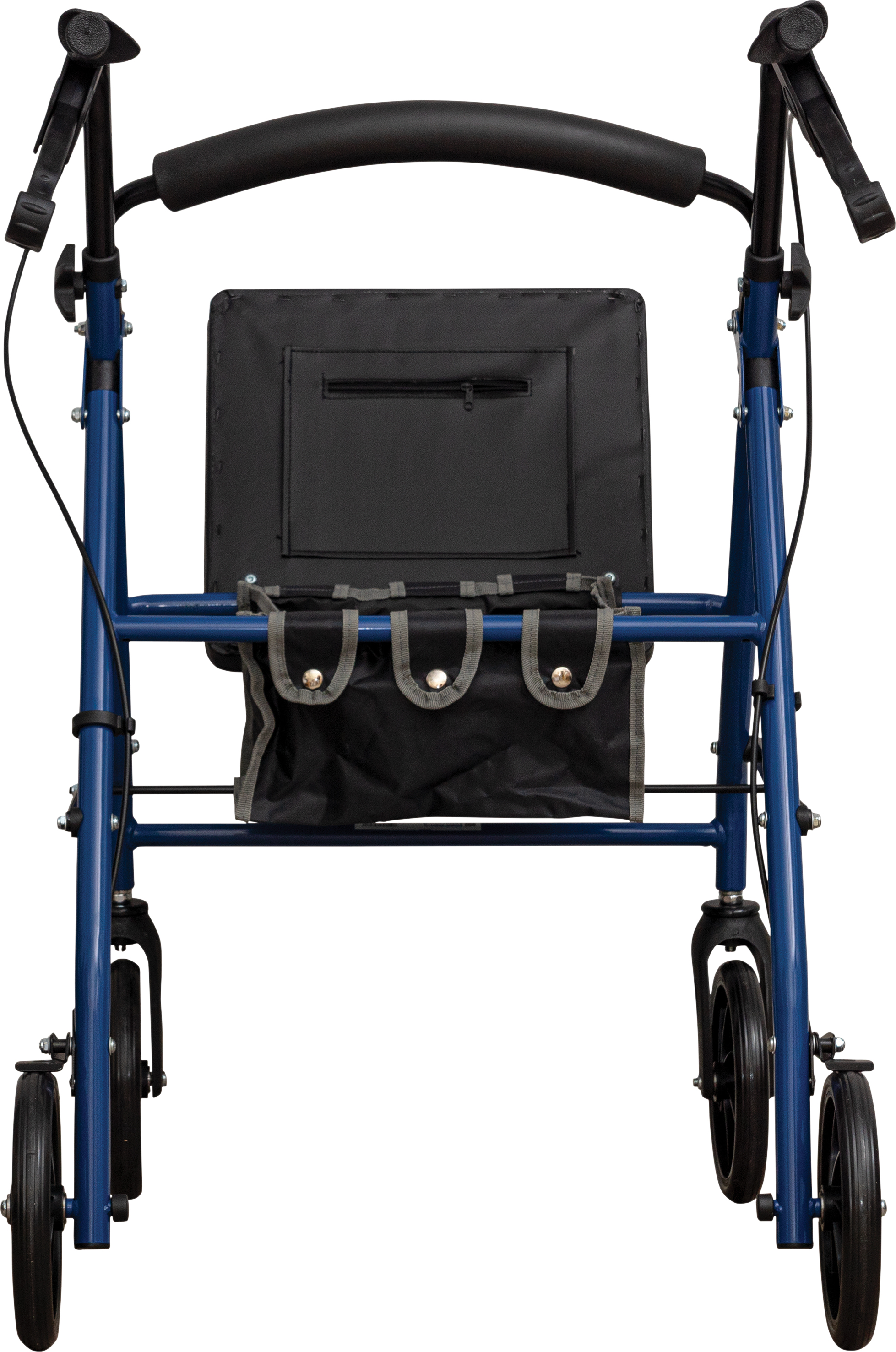 Aidapt Four Wheeled Rollator with Bag available in Red, Blue and Silver ...