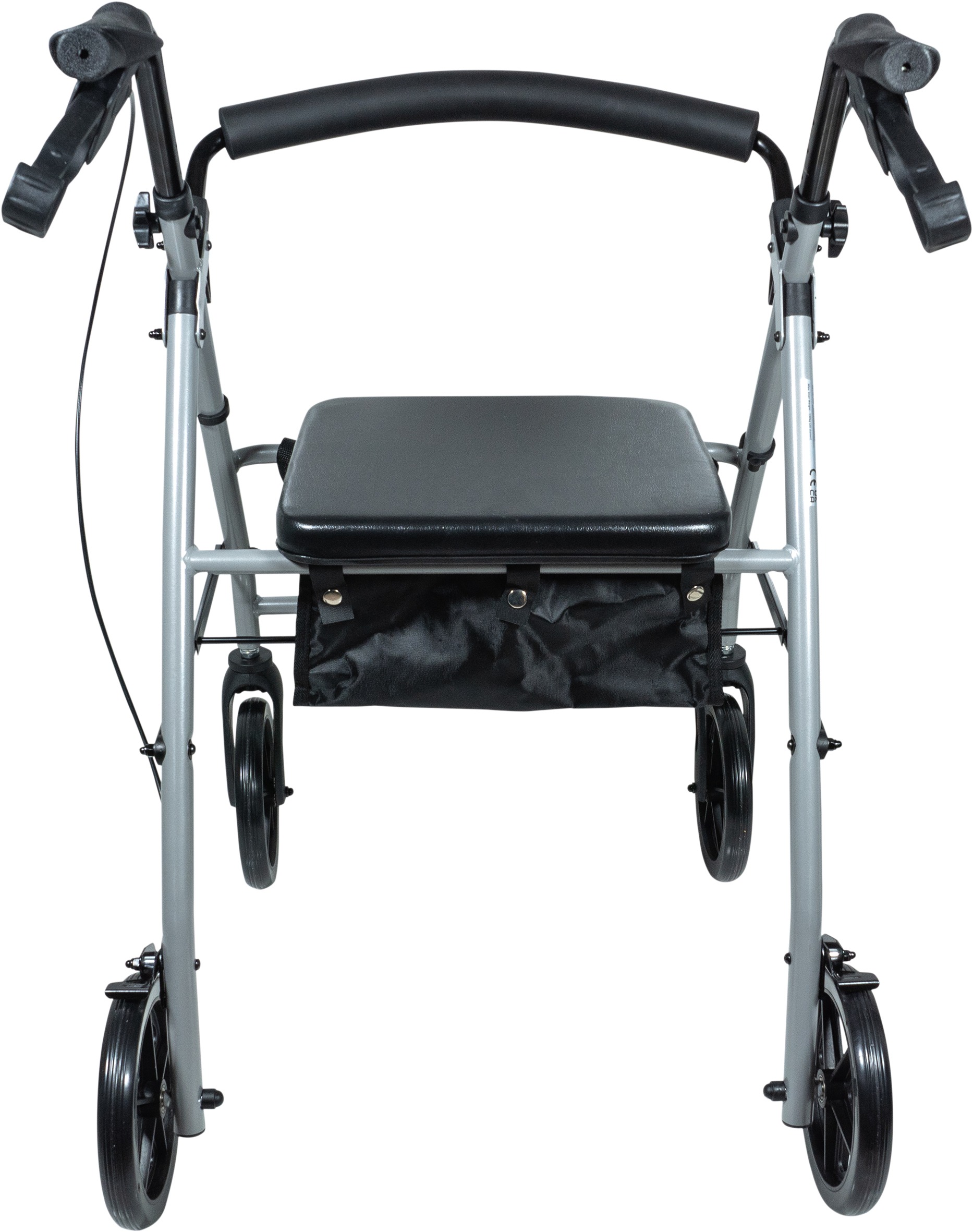 Aidapt Four Wheeled Rollator with Bag available in Red, Blue and Silver ...