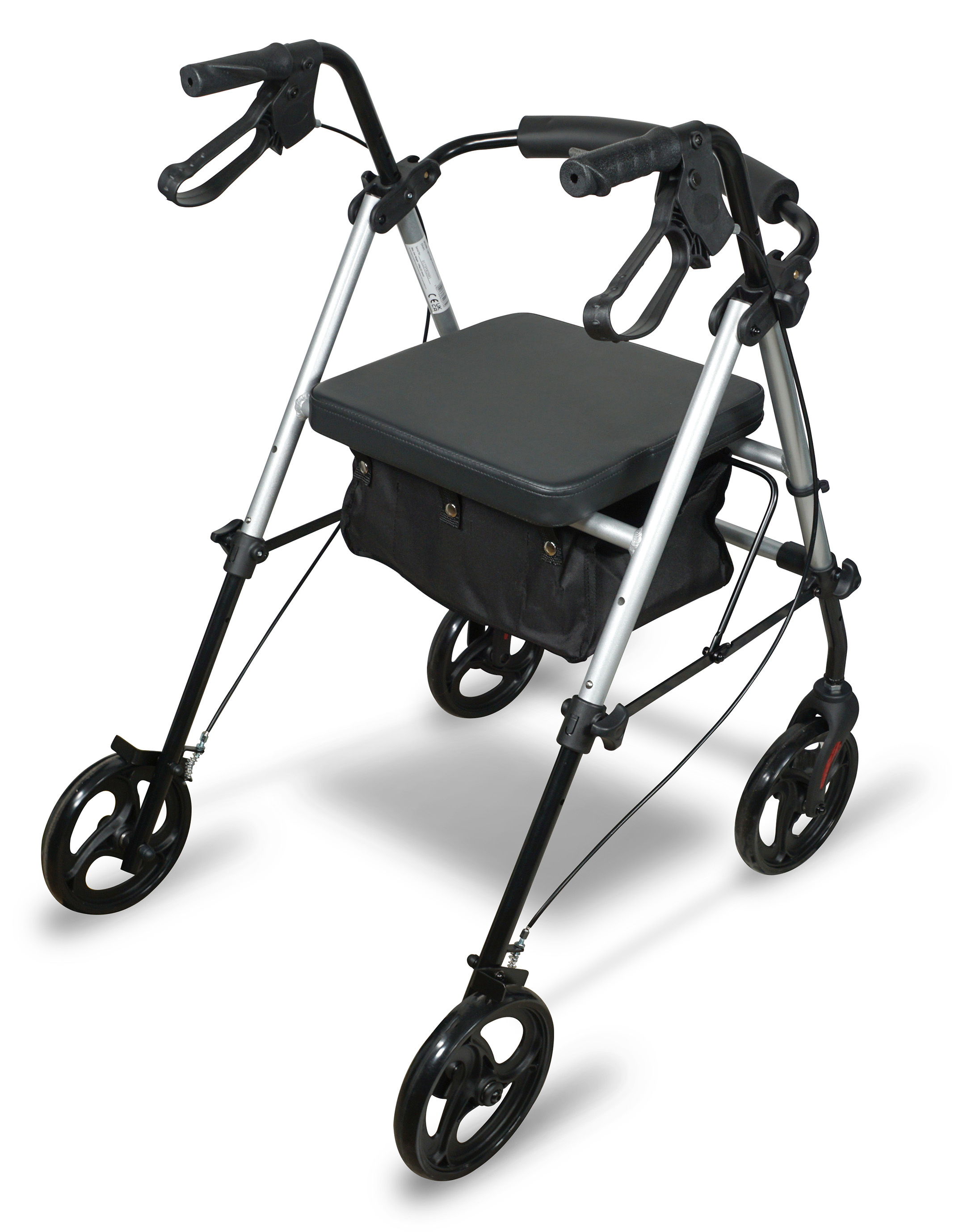 Lightweight Four Wheeled Rollator - 8" Wheel | Aidapt
