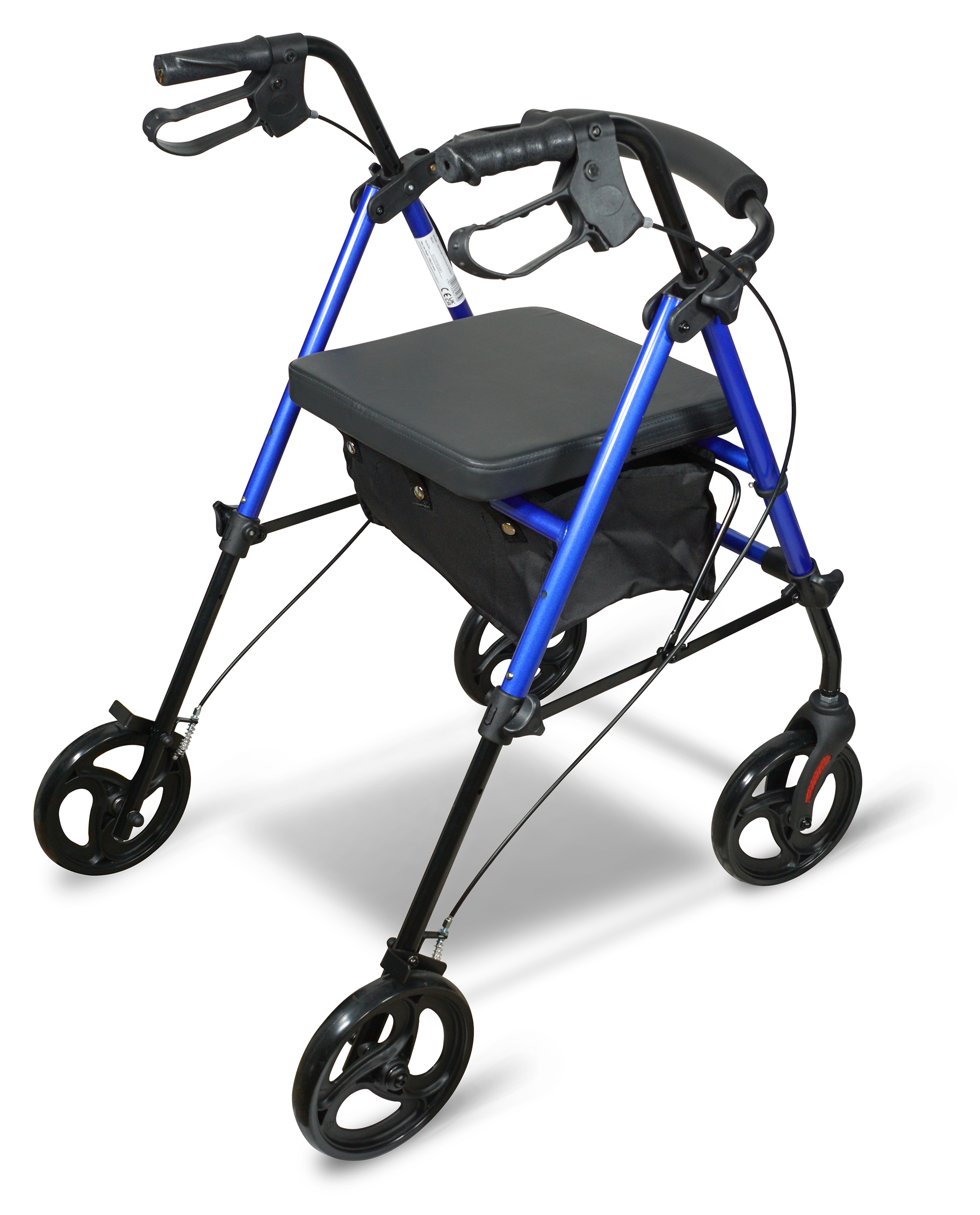 Lightweight Four Wheeled Rollator - 8" Wheel | Aidapt