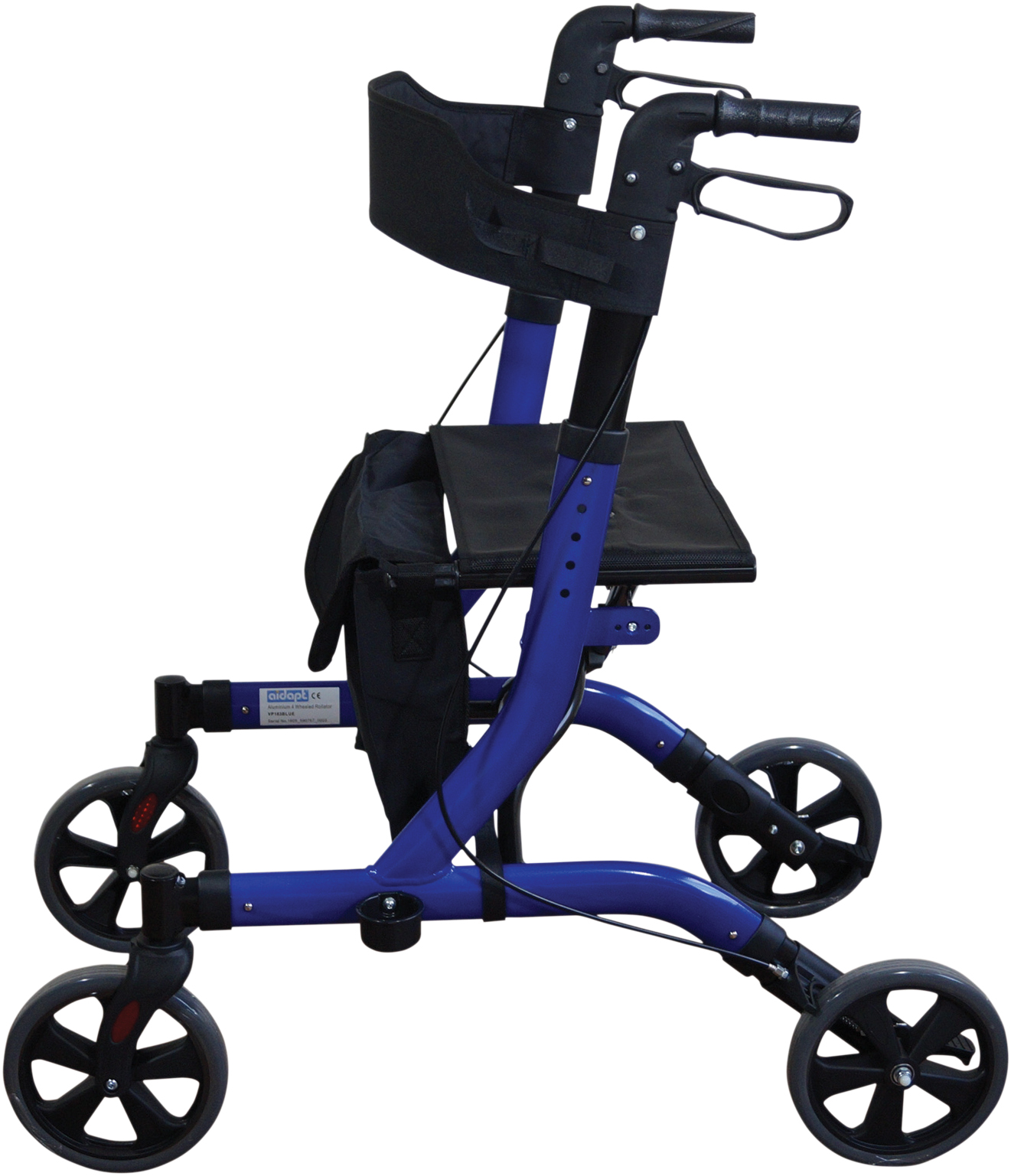 Deluxe Ultra Lightweight Folding 4 Wheeled Rollator | Aidapt