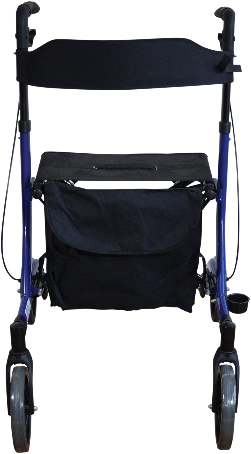 Deluxe Ultra Lightweight Folding 4 Wheeled Rollator | Aidapt