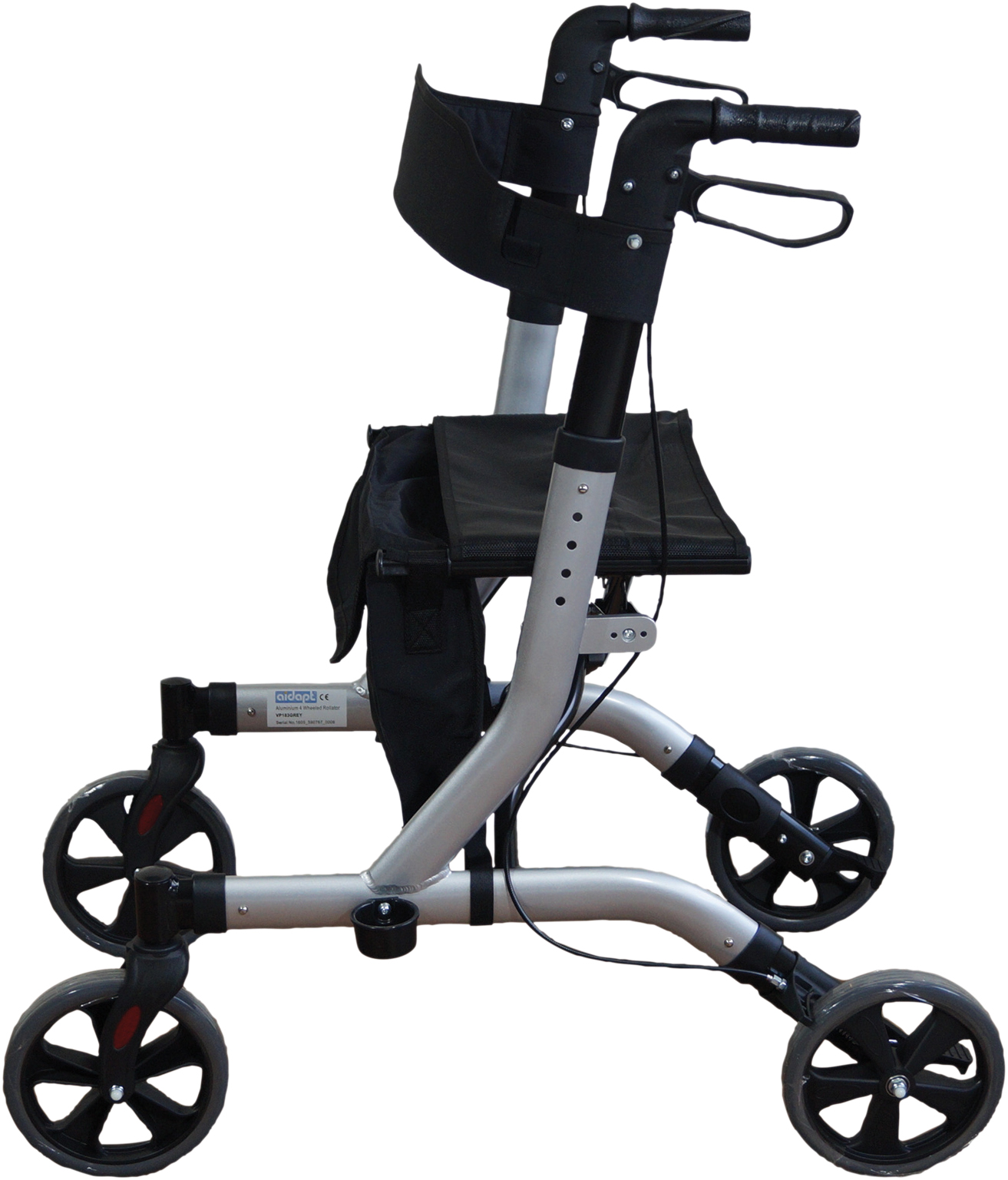 Deluxe Ultra Lightweight Folding 4 Wheeled Rollator | Aidapt