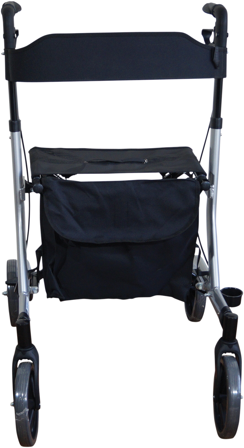 Deluxe Ultra Lightweight Folding 4 Wheeled Rollator | Aidapt