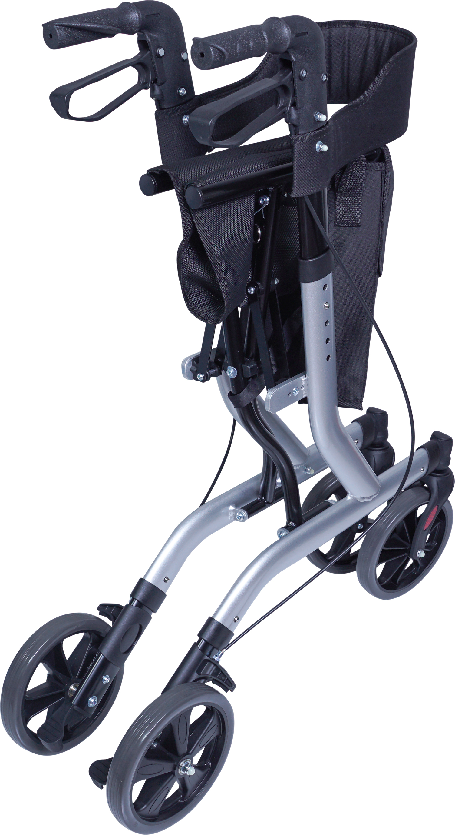 Deluxe Ultra Lightweight Folding 4 Wheeled Rollator | Aidapt