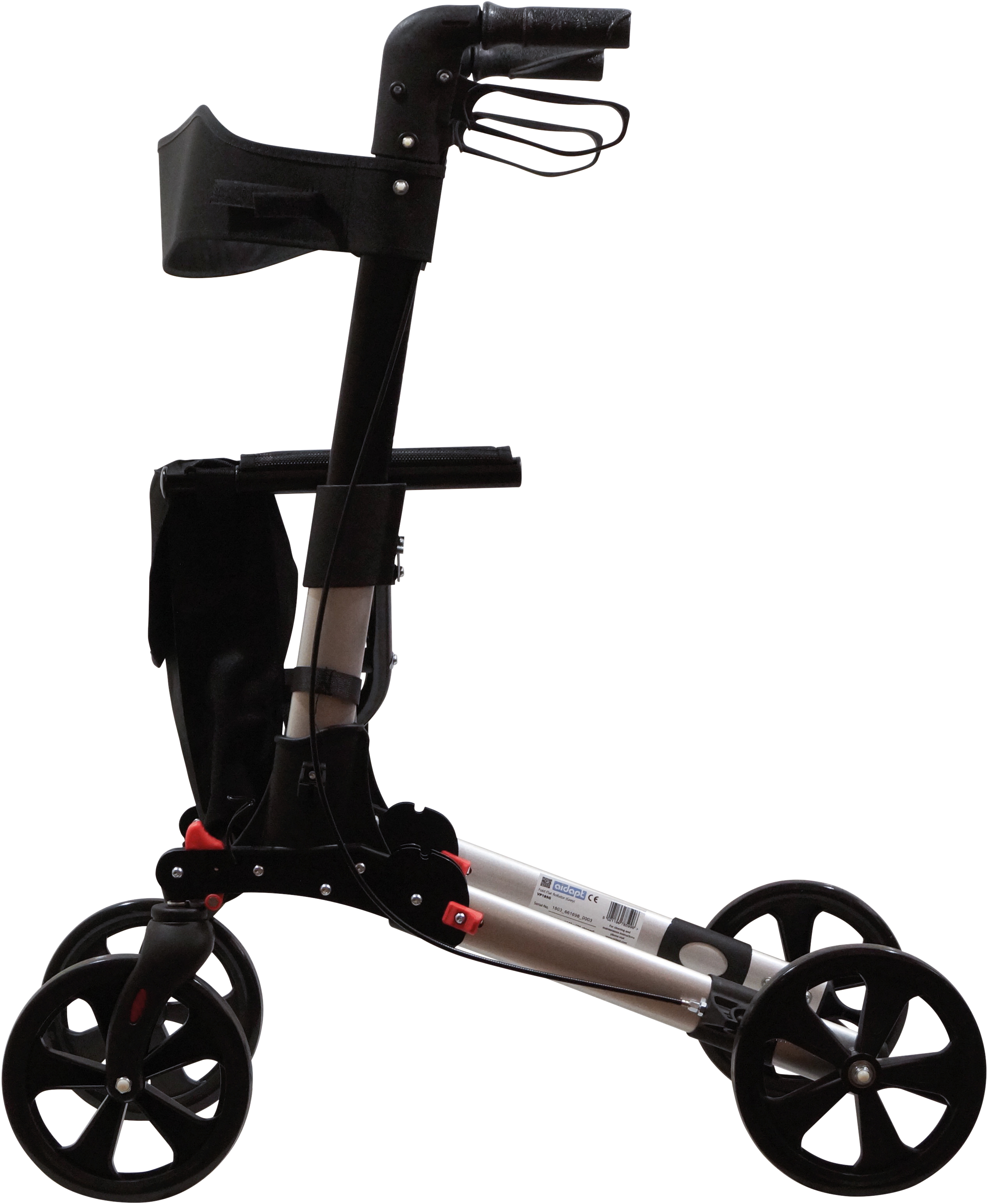 Deluxe Fold Flat Rollator | Aidapt