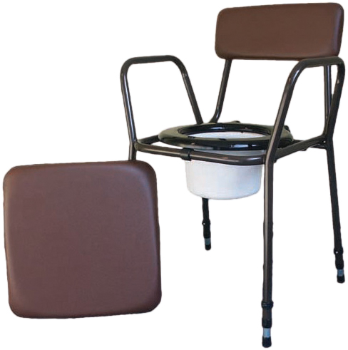 Essex Height Adjustable Commode Chair | Aidapt