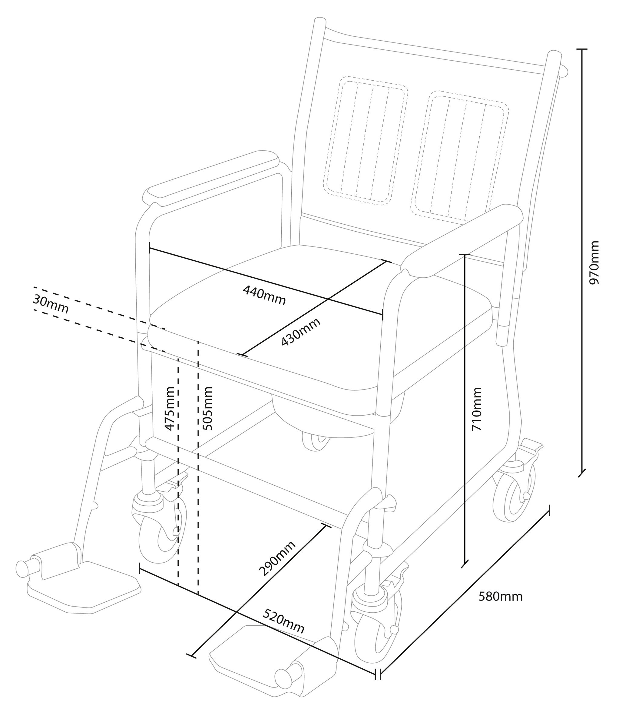 Mobile Commode | Aidapt